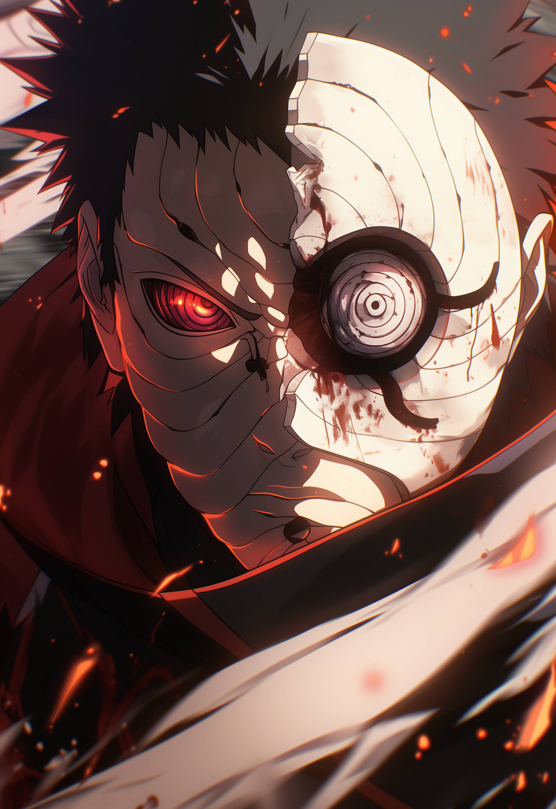 Premium Anime Metal Poster - Obito from Naruto Shippuden – Fr4meX